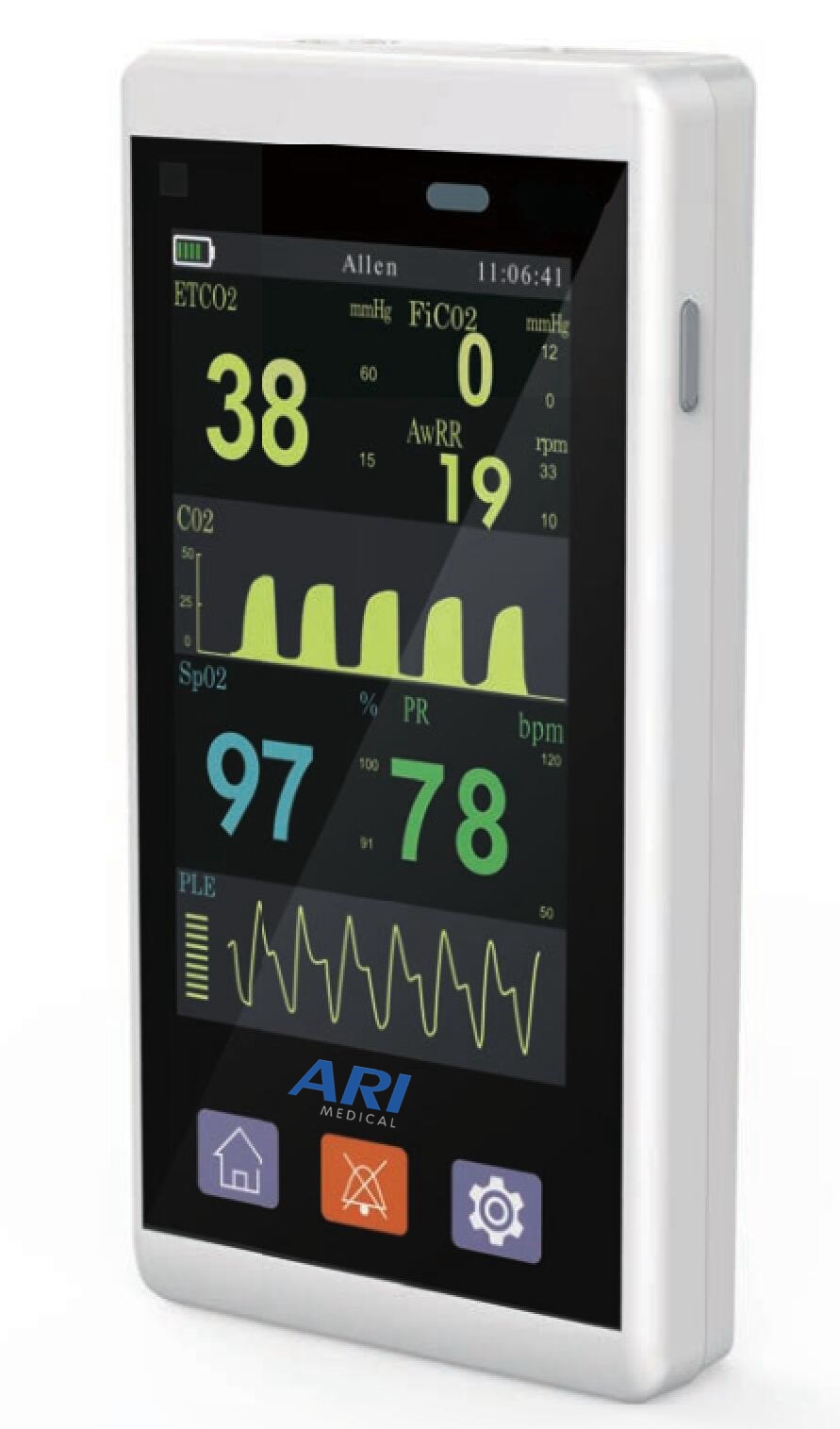HC-30 Hand-Held EtCO2+SpO2 monitor | BIBHUTI MEDITECH INTERNATIONAL